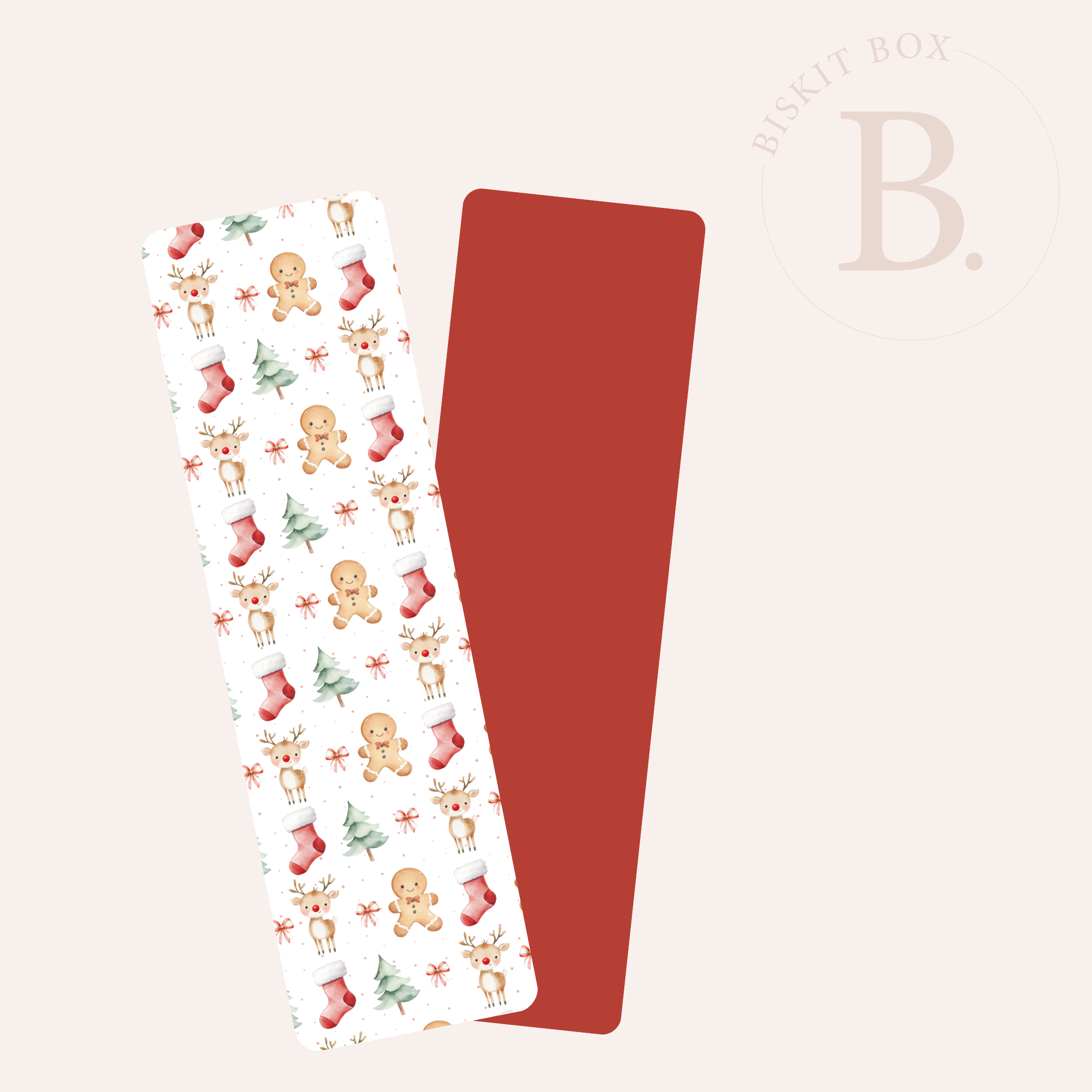 Christmas Pattern - Printed Grease Resistant Cookie Board - Pack 25 ...