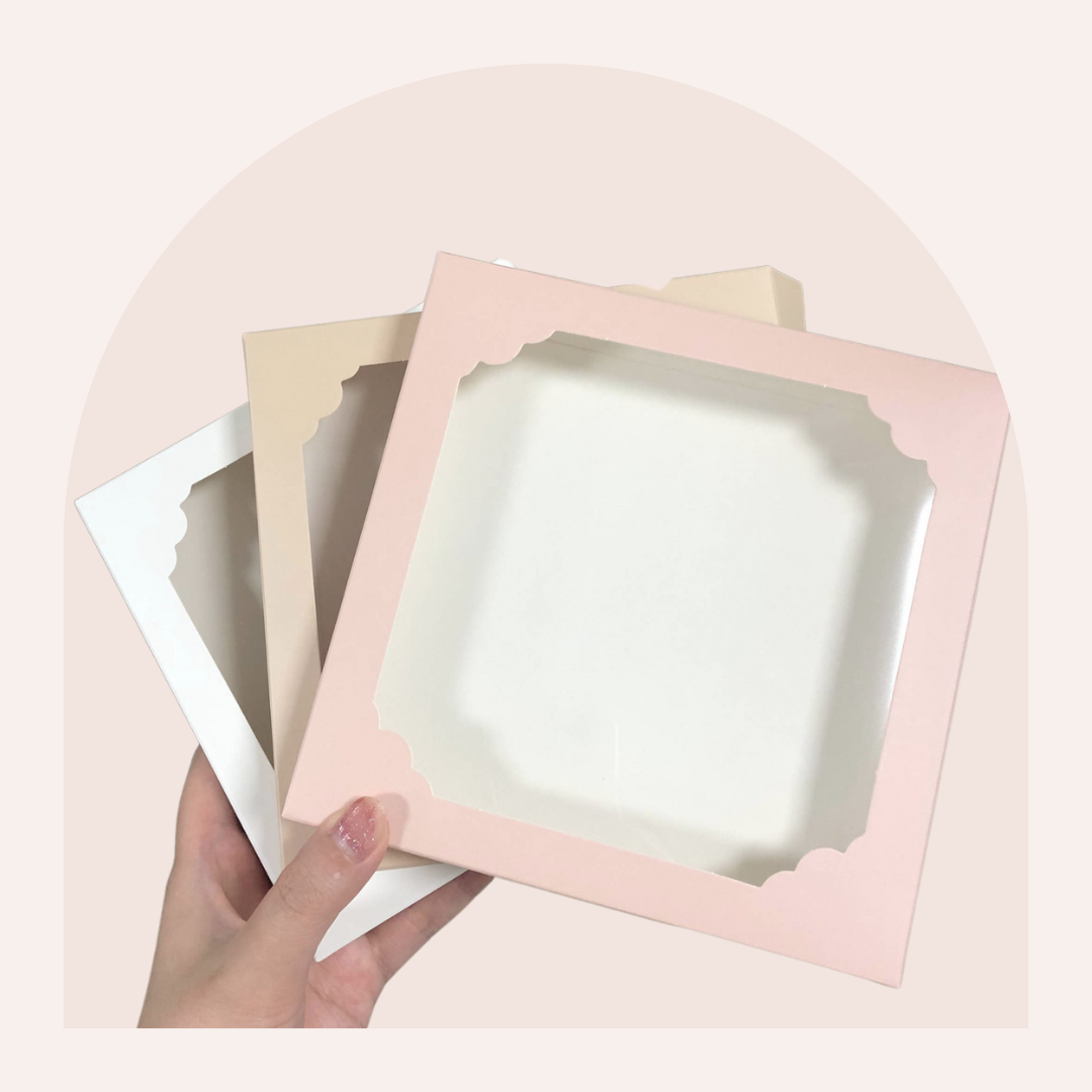 Deluxe Square Cloud Cookie Box - 12pk - 3 Colours Available – biskitbox